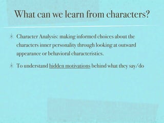 Characterization | PPT