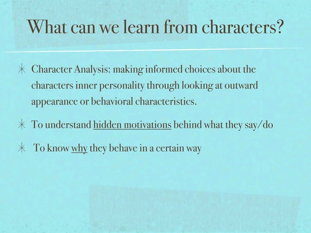 Characterization | PPT