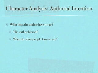 Characterization | PPT