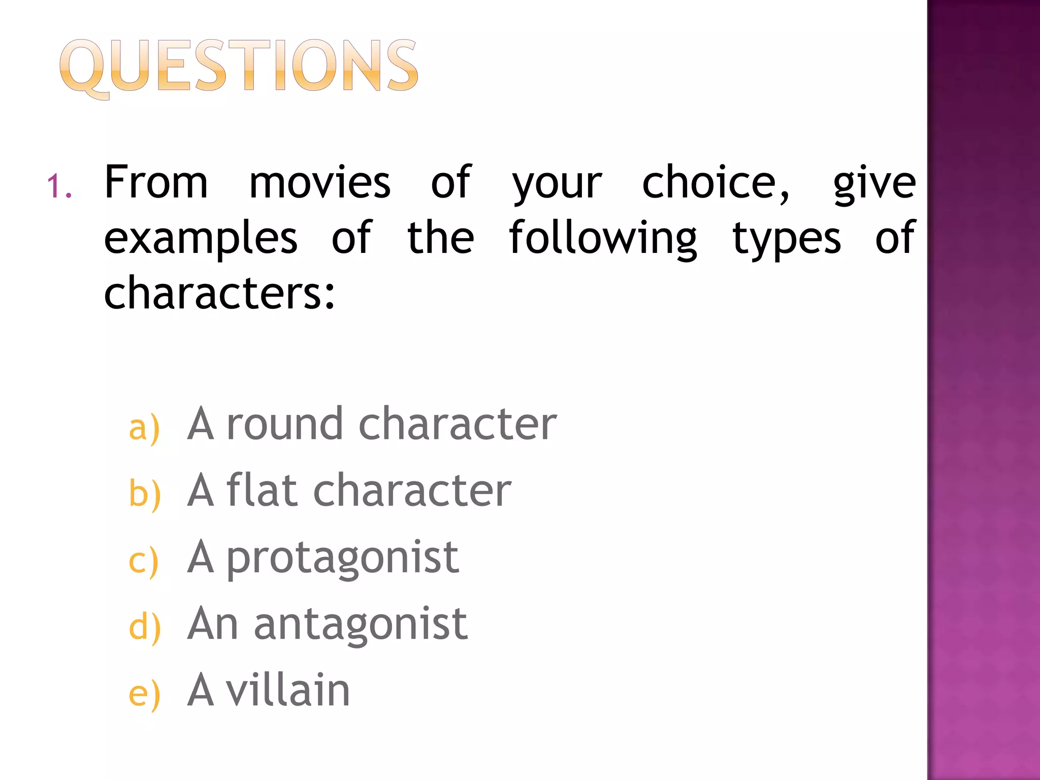 Characterization | PPTX