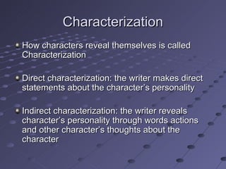 Characterization | PPT