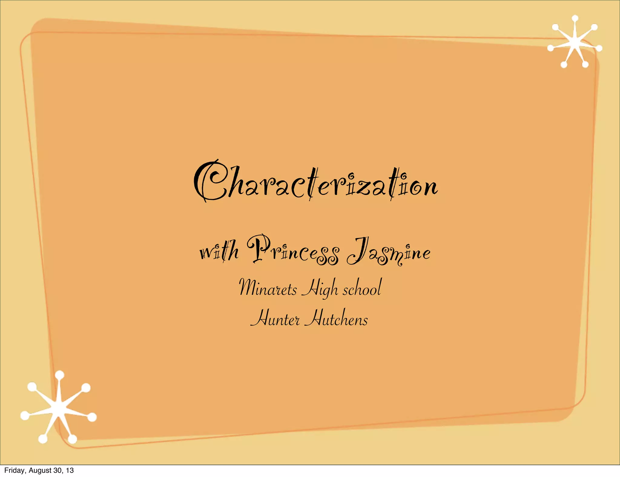 Characterization | PDF