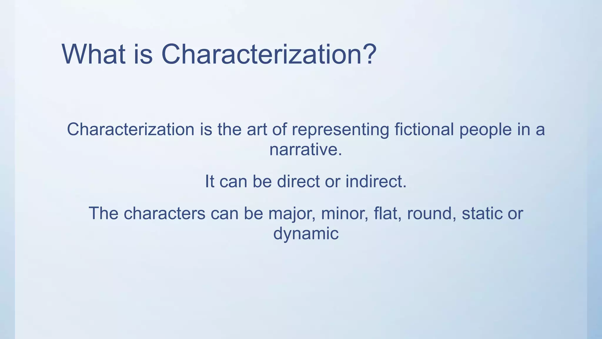 Characterization | PPT