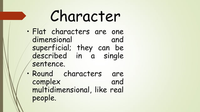 Characterization | PPTX | Fiction | Books and Literature