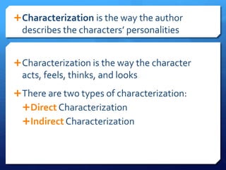 Characterization Presentation | PPT