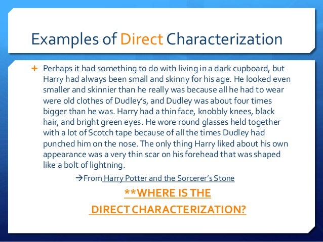 Characterization Presentation