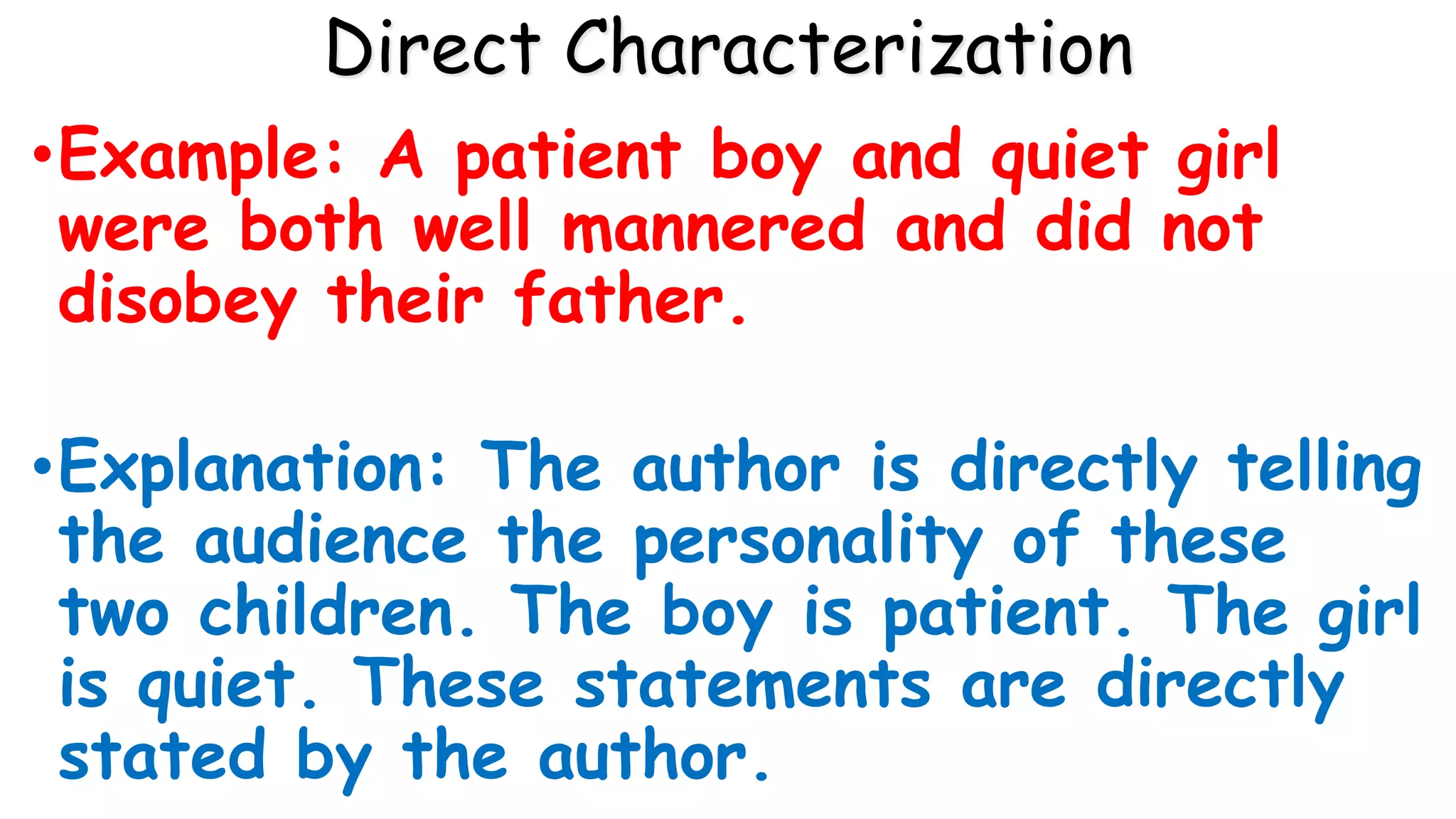 Characterization | PPTX