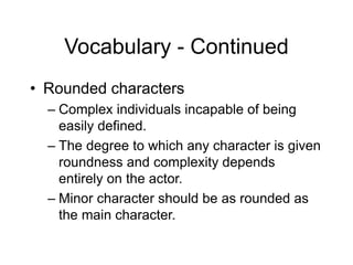 BUILDING A CARACTER CHARACTERZATION12345 | PPT