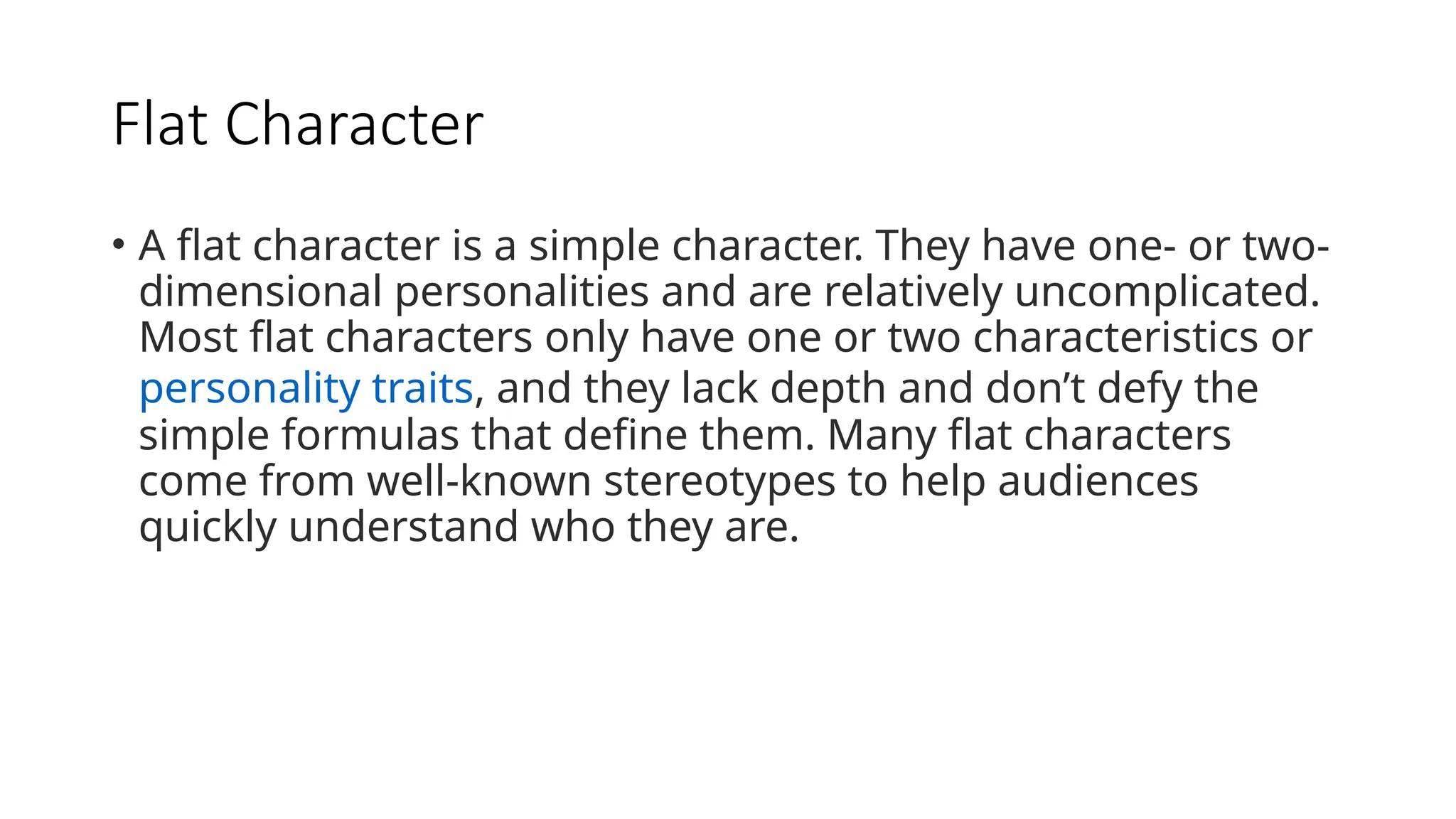 Characterization powerpoint presentation | PPT