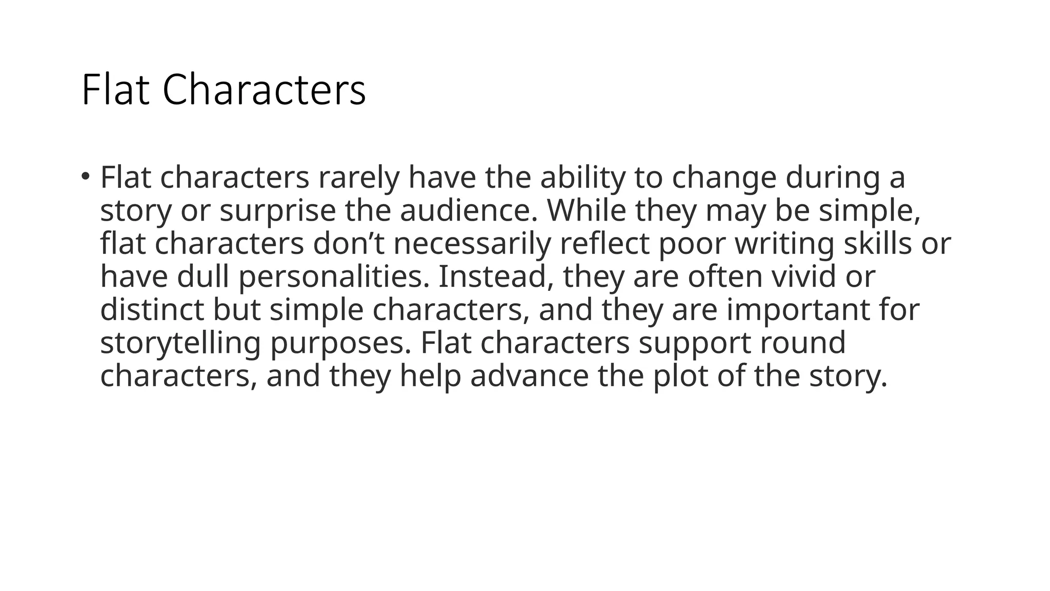 Characterization powerpoint presentation | PPT