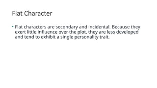 Characterization powerpoint presentation | PPT