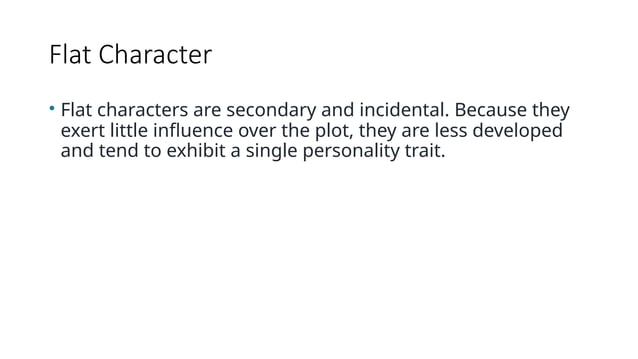 Characterization powerpoint presentation | PPT