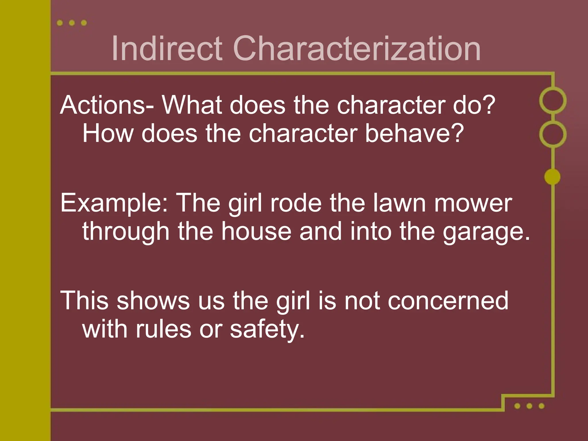 Characterization.ppt English 8 lesson plan | PPT