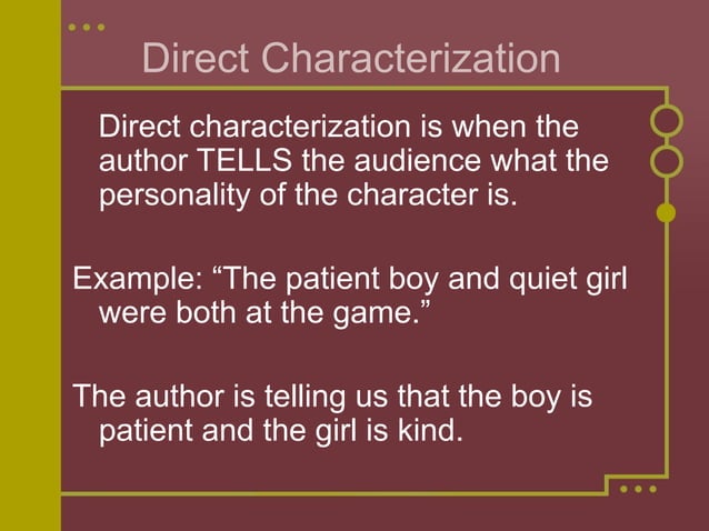 Characterization.ppt English 8 lesson plan | PPT