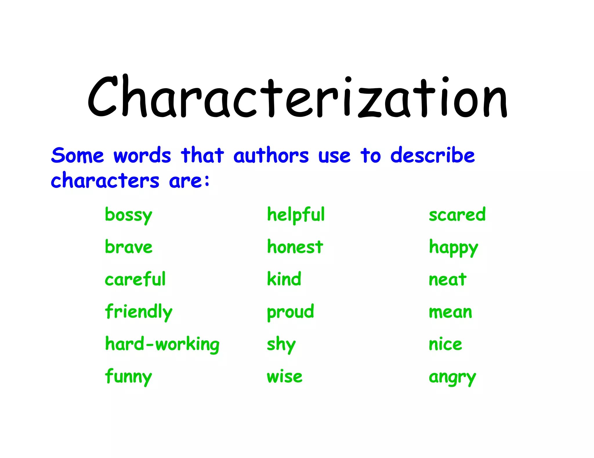 Characterization | PPT