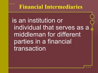 Direct and Indirect Financing | PPT