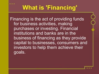 Direct and Indirect Financing | PPT