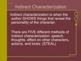 Characterization direct and indirect | PPT