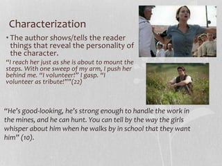 Characterization Hunger Games and Lamb to the Slaughter | PPTX