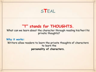 Characterization steal method | PPTX