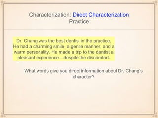 Characterization steal method | PPTX