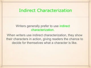 Characterization steal method | PPTX
