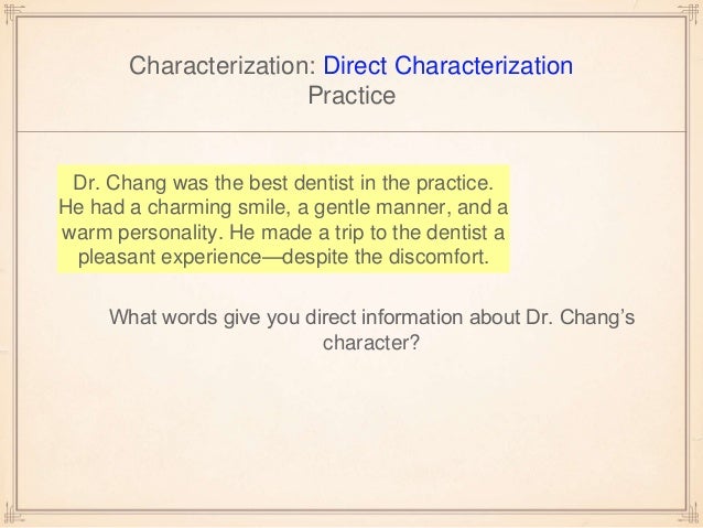 Characterization steal method