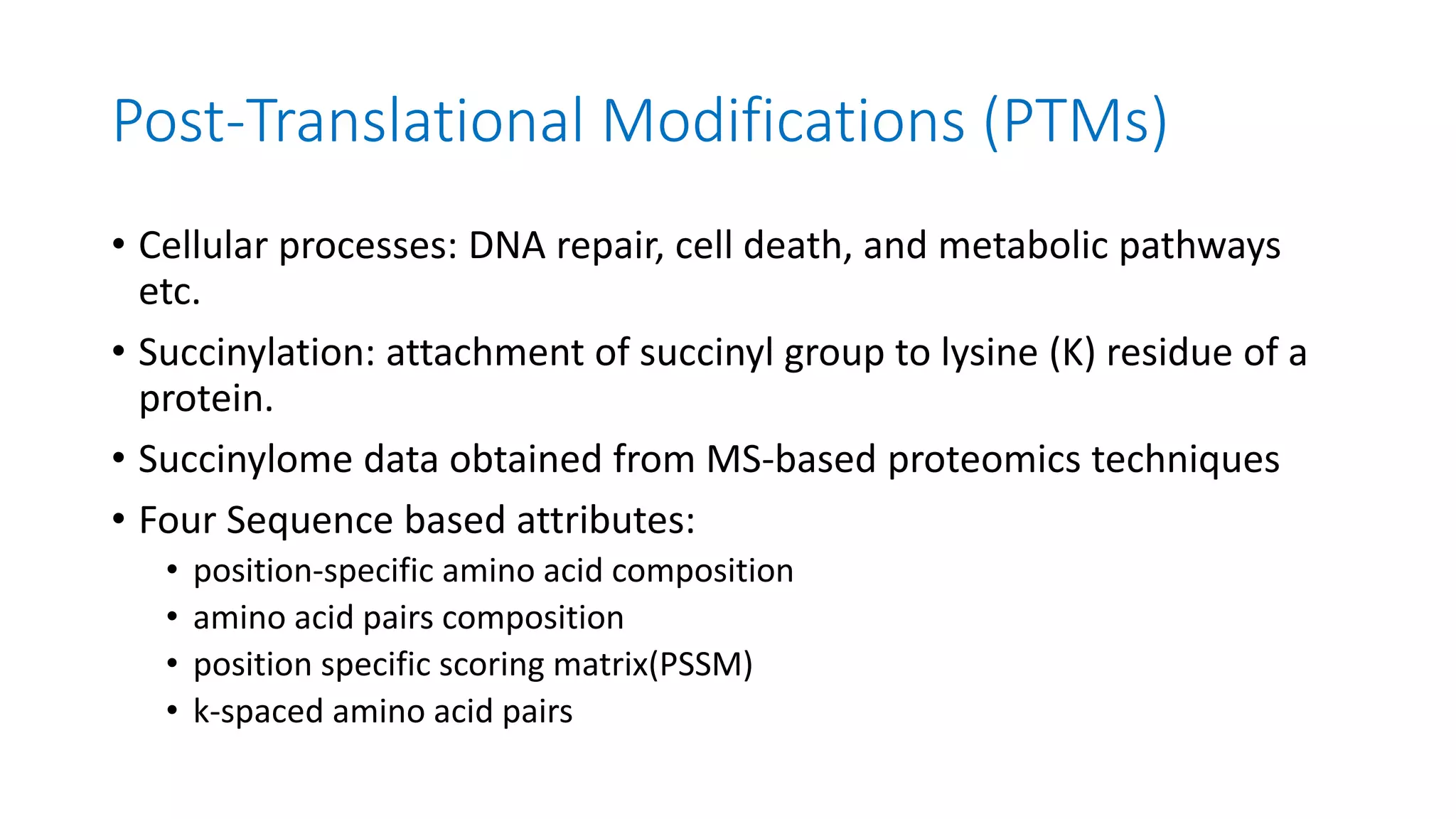 Characterization and identification of lysine succinylation sites based ...
