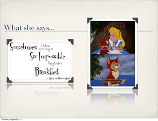 Characterization alice in wonderland copy | PPT
