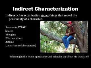 Direct and Indirect Characterization | PPT