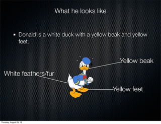 Characterization, donald duck | PDF