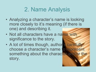 Literary Characterization Definition