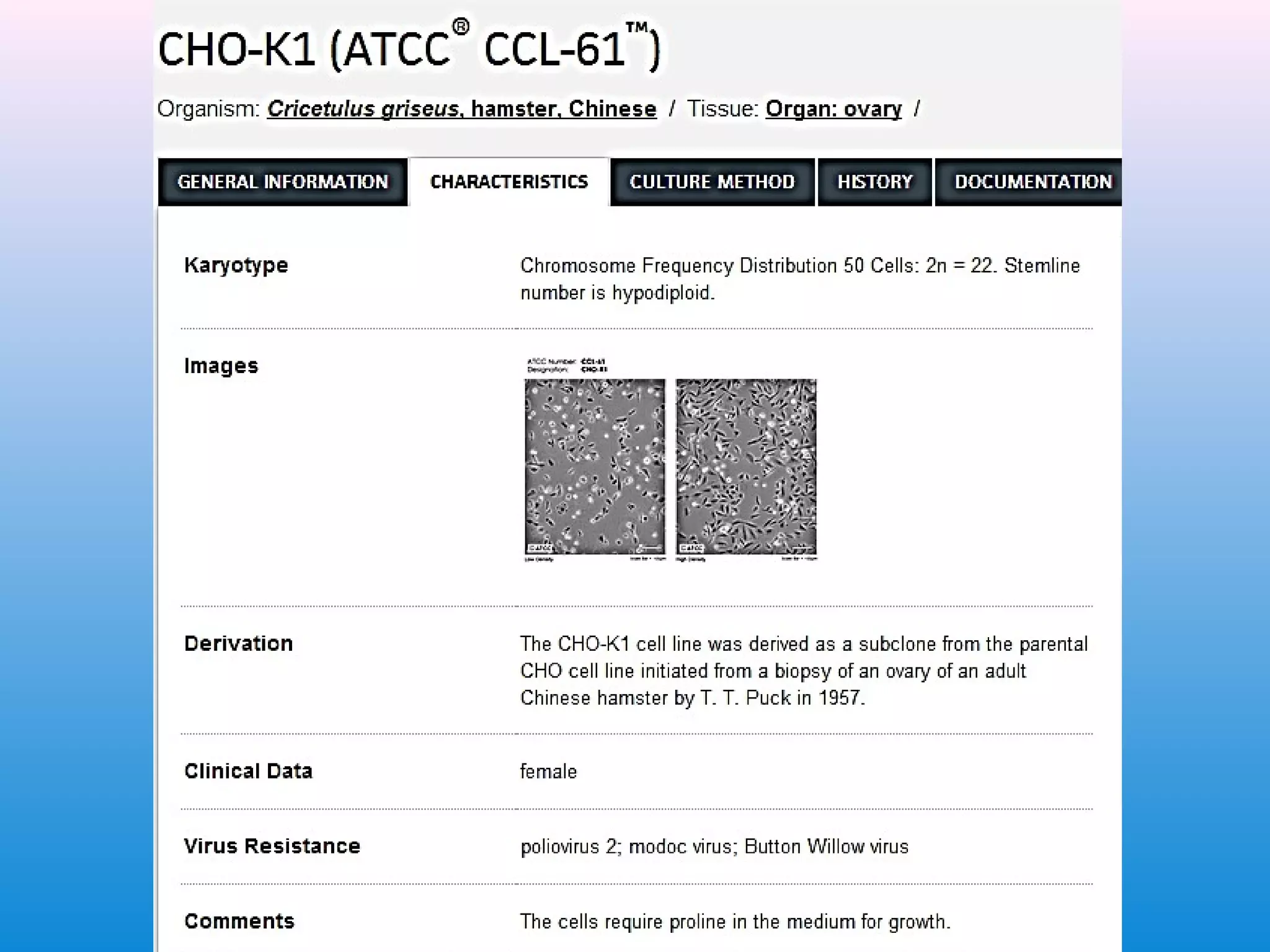 Characterization of Cell Line | PPT