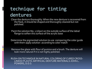 Characterization of complete denture | PPTX