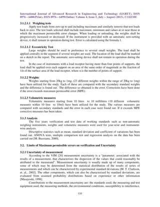 Characterization of measurement error and uncertainty in working ...