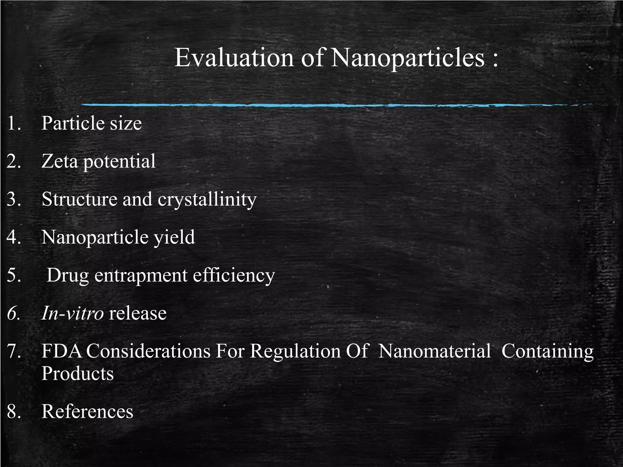 Characterization of nanoparticles & its regulatory aspects | PDF