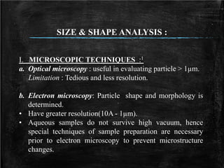 Characterization of nanoparticles & its regulatory aspects | PPT