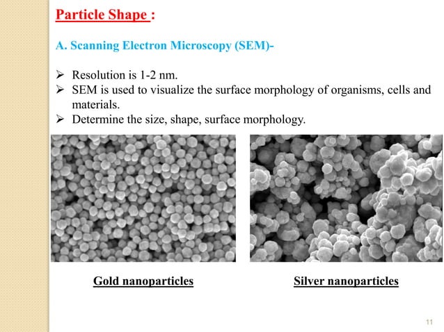 characterization of Nanoparticles note.pdf | Chemistry | Science
