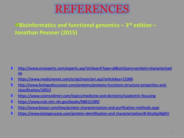 Characterization of protein | PPTX