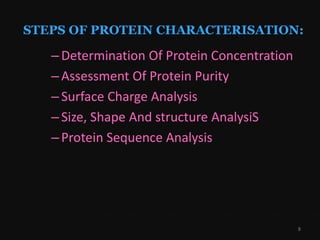 Characterization of protein | PPTX