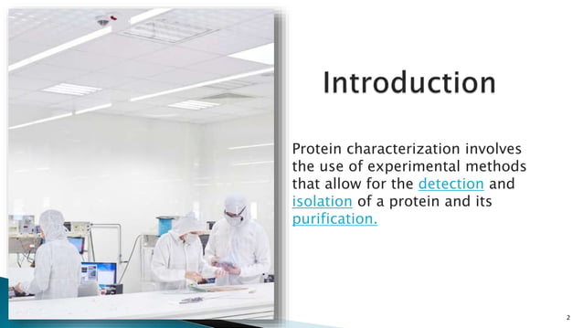 Characterization of proteins | PPTX | Chemistry | Science