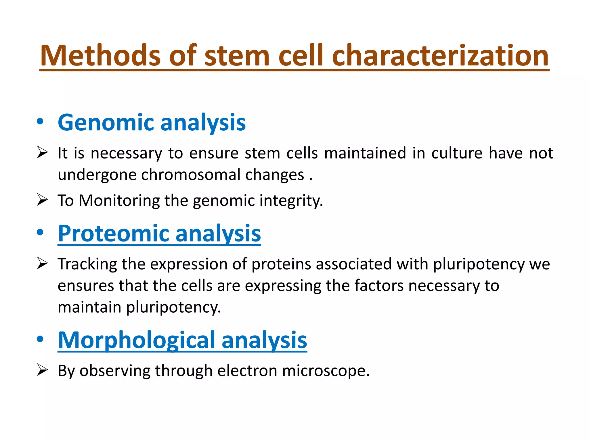 Characterization of stem cells | PPTX