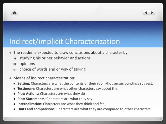 Characterization Overview | PPT