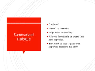 Characterization, Part 1, Dialogue | PPTX