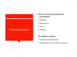 Characterization, Part 1, Dialogue | PPTX