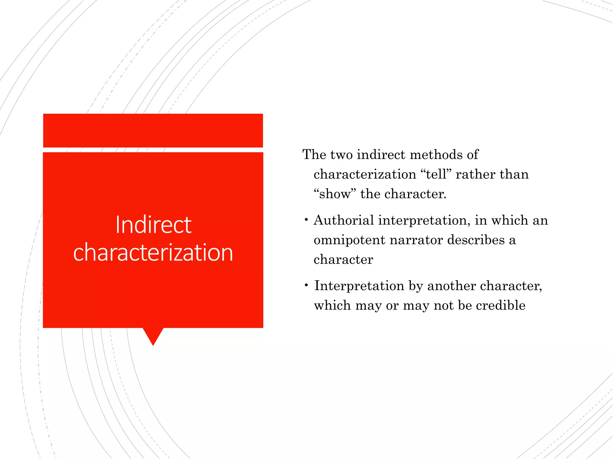 Characterization part 3 | PPTX