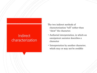 Characterization part 3 | PPTX