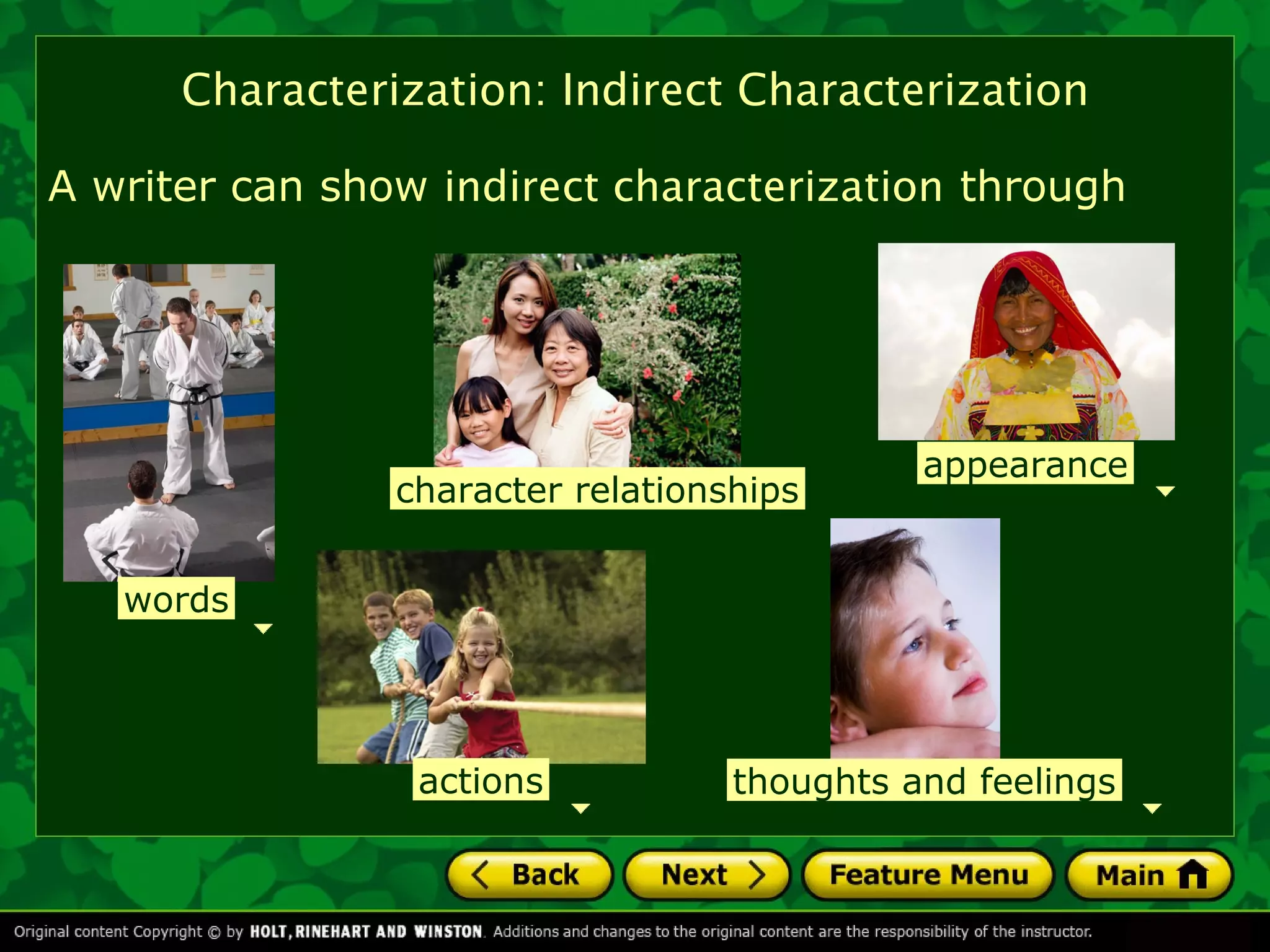 Characterization powerpoint | PPT