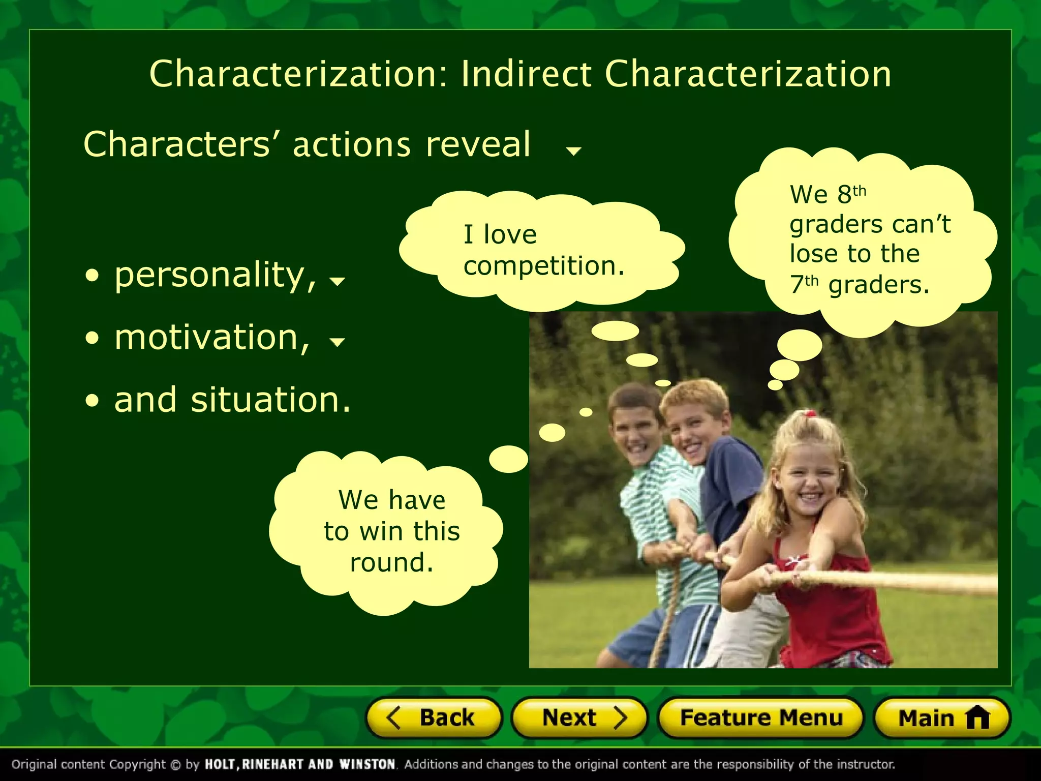 Characterization powerpoint | PPT