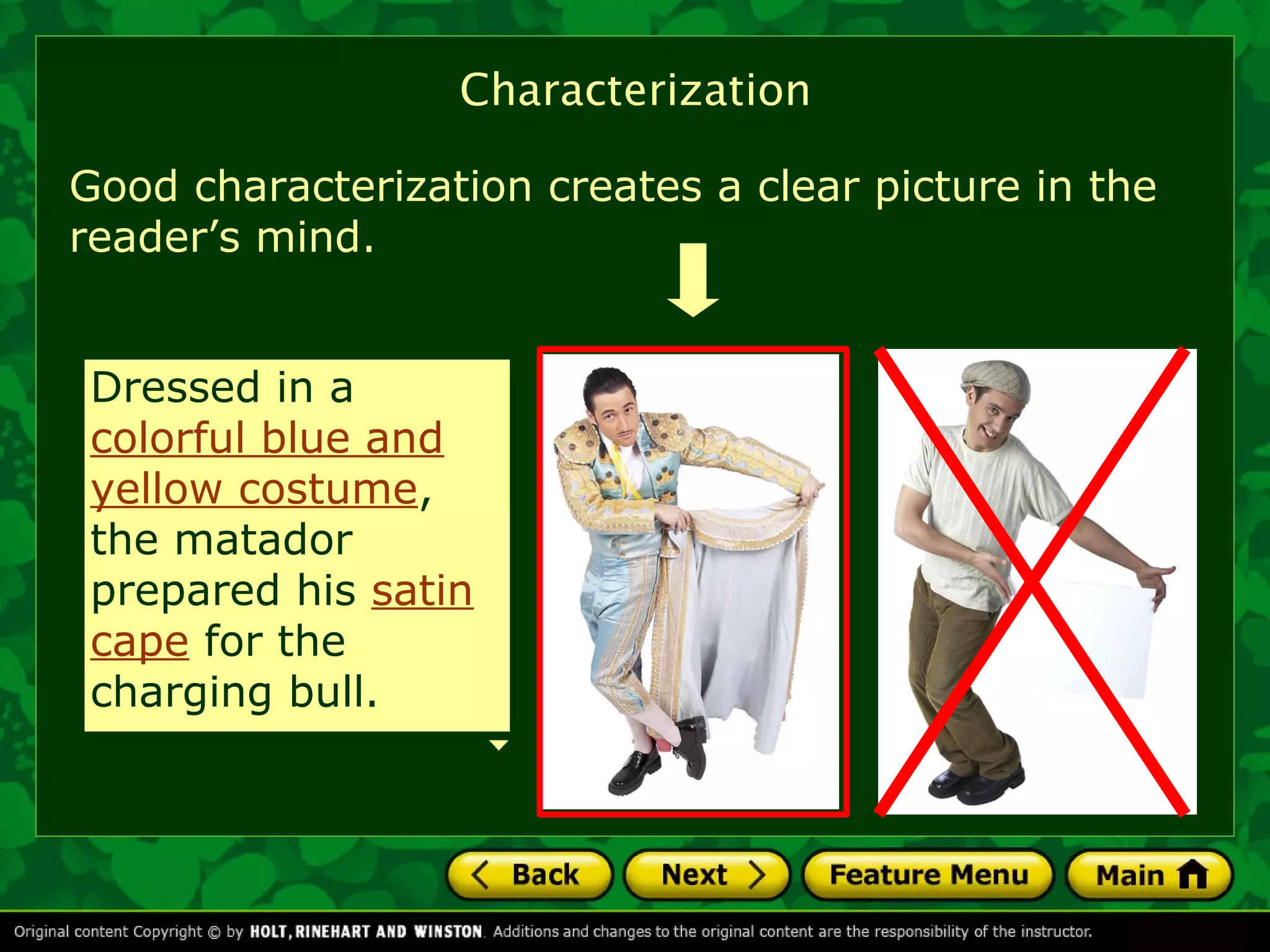Characterization powerpoint | PPT